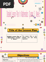 Detailed Lesson Plan in Math 2 | PDF