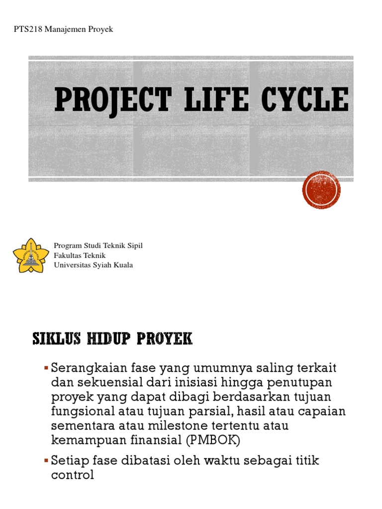 Project Life Cycle (Suplemen-3) PDF | PDF