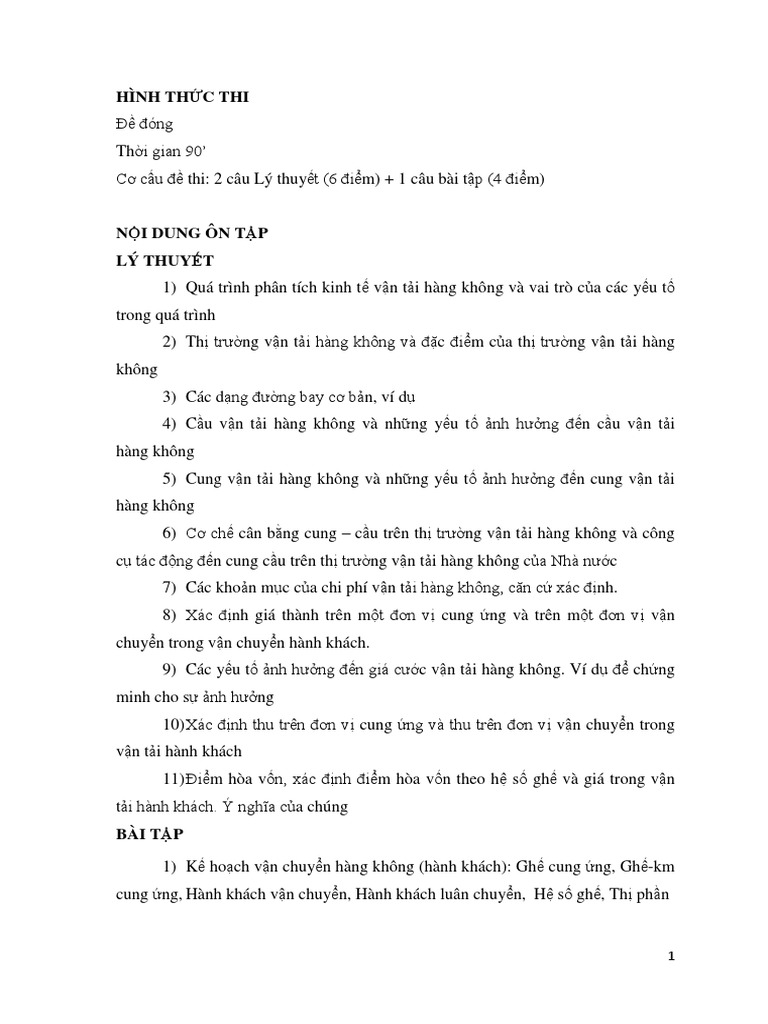 De Cuong KTVTHK | PDF