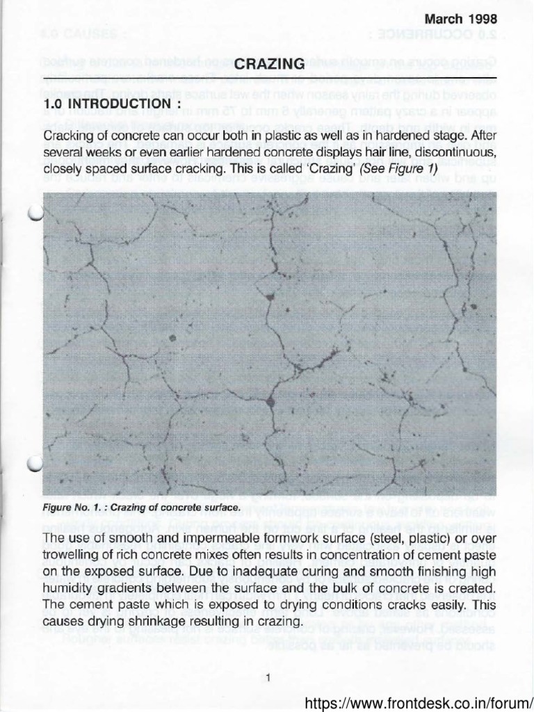 Crazing FD PDF | PDF | Concrete | Materials Science