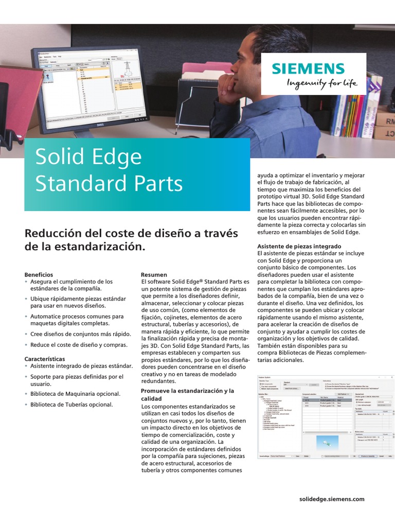 Solid Edge Standard Parts | PDF | Diseño | Acero