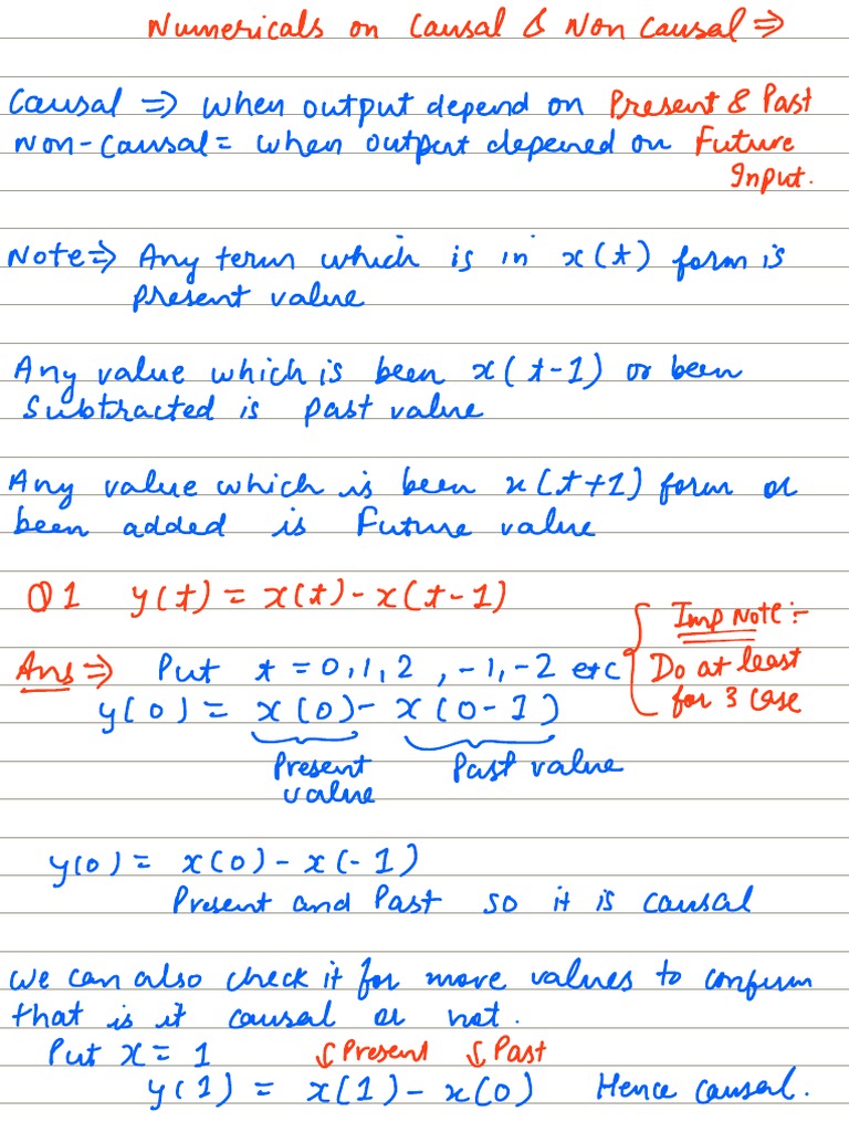 5.causal and Non Causal System PDF | PDF