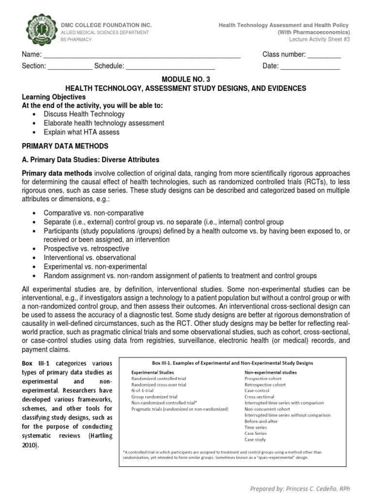 Health Technology Assessment Methods | PDF | Randomized Controlled ...