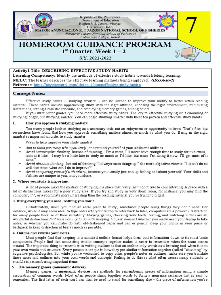 HGP 7 - Week1 2 | PDF