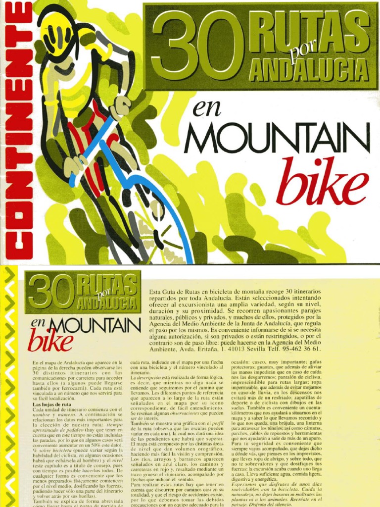 30 Rutas Por Andalucia en Mountain Bike | PDF
