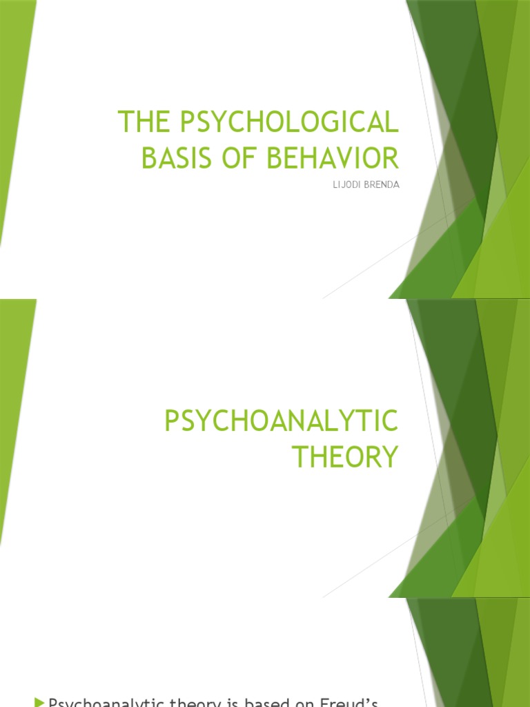 Topic 2 The Psychological Basis of Behavior | PDF | Career & Growth ...