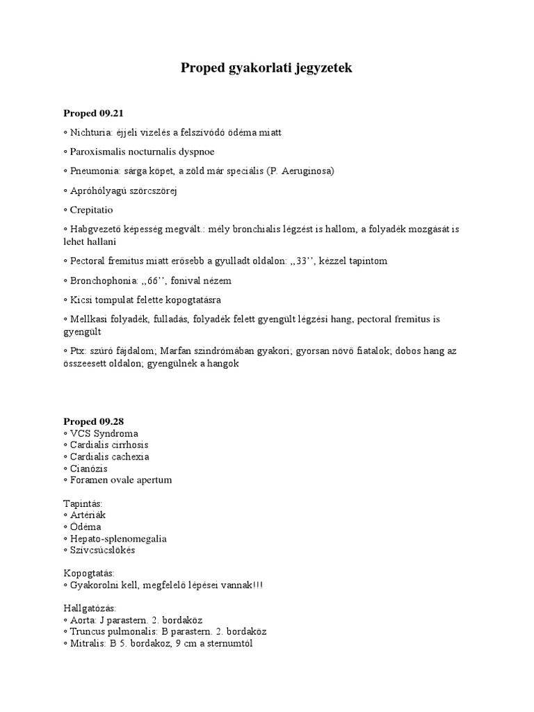 Proped Gyakorlati Jegyzetek PDF | PDF