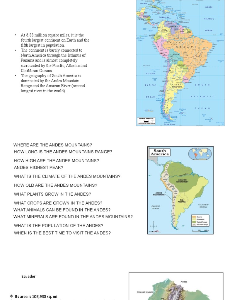 Geo 1 | PDF | Andes | Mountains