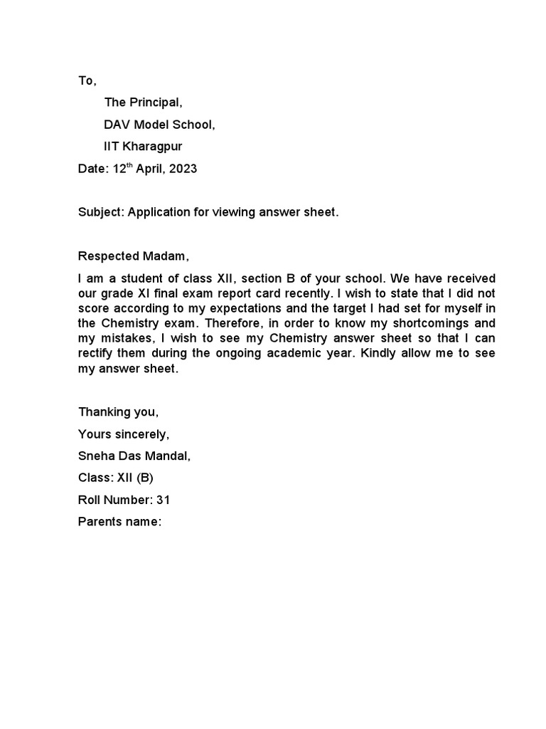 Application For Viewing Answer Sheet | PDF