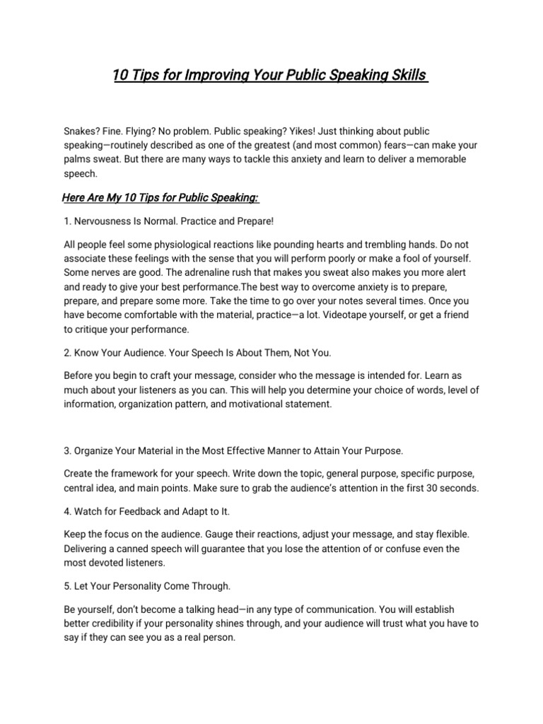 How To Perform A Good Speech PDF | PDF | Public Speaking | Anxiety How To Perform A Good Speech PDF | PDF | Public Speaking | Anxiety
