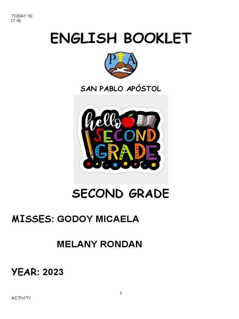 BOOKLET 2nd Grade 2023 | PDF