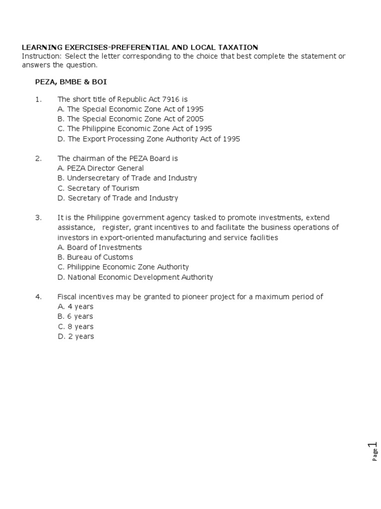 Local Taxation and Incentives Overview | PDF | Taxes | Property Tax