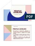 Understanding Profile Leveling in Surveying | PDF | Surveying | Mathematics