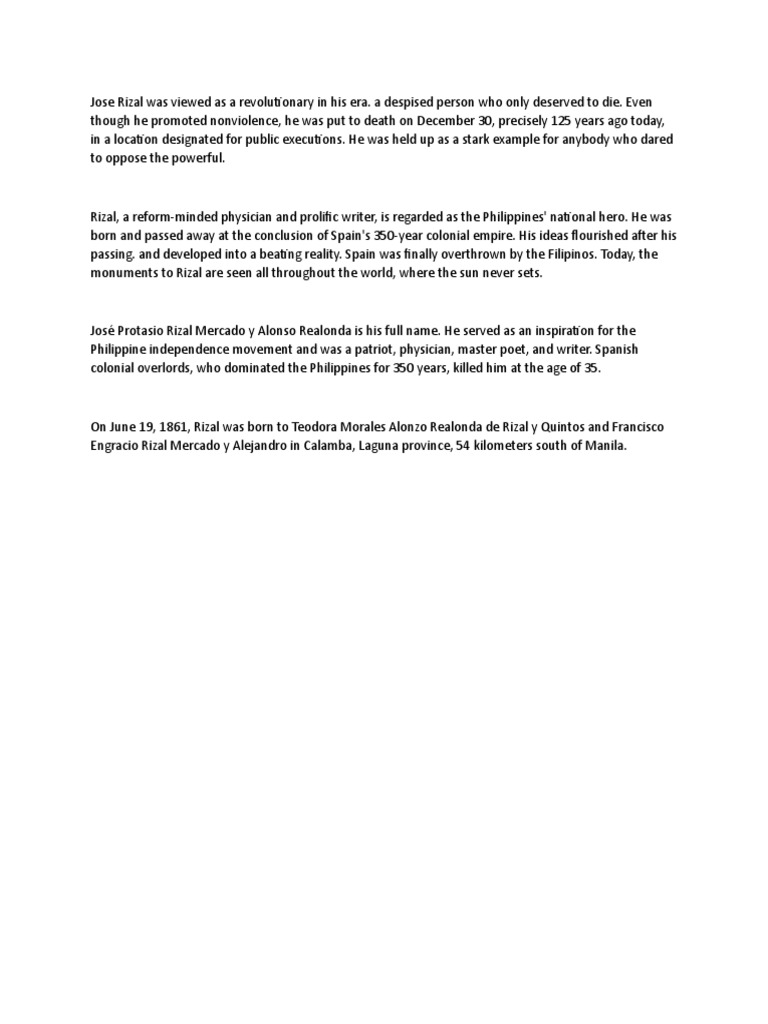 Jose Rizal | PDF