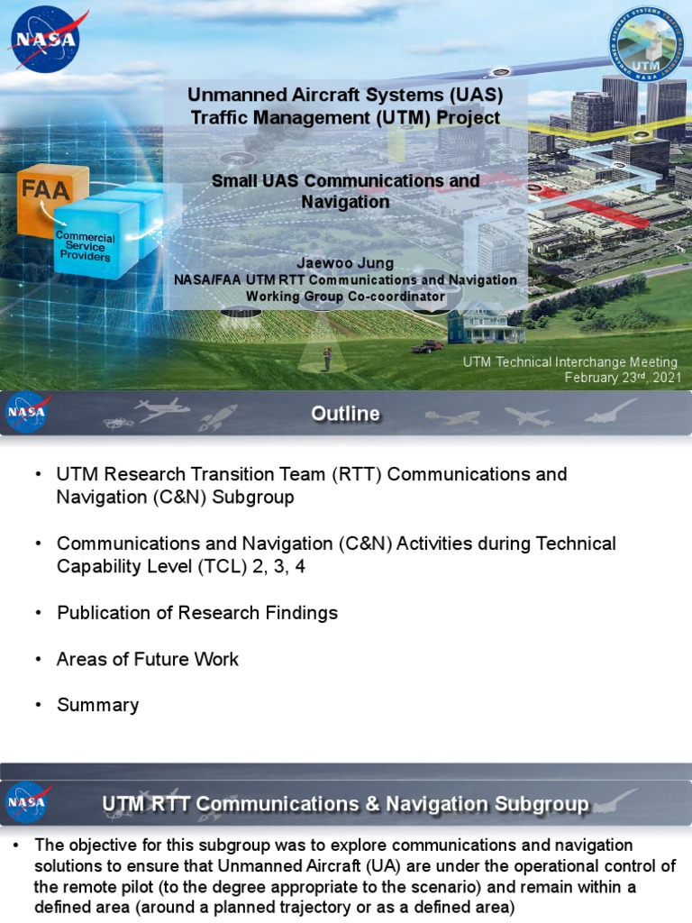 UAS Traffic Management C&N Project | PDF | Unmanned Aerial Vehicle ...