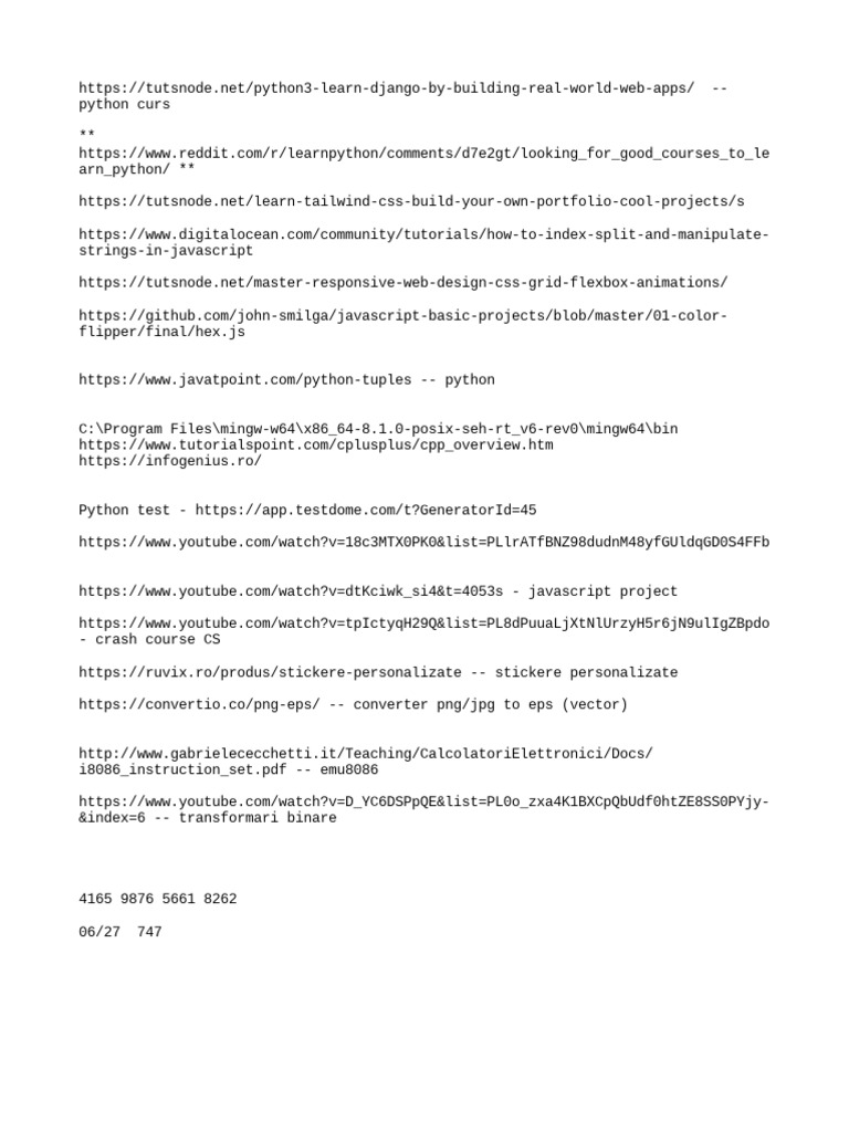 A Collection of Learning Resources for Web Development, Programming ...