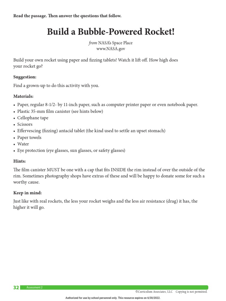 Build_a_Bubble_Powered-Rocket | PDF | Rocket | Water