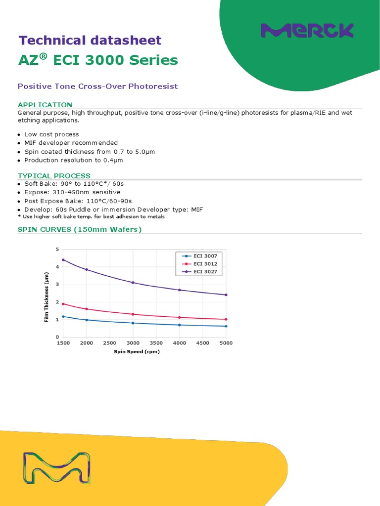 Tds Az Eci 3000 Series | PDF | Photolithography | Industrial Processes
