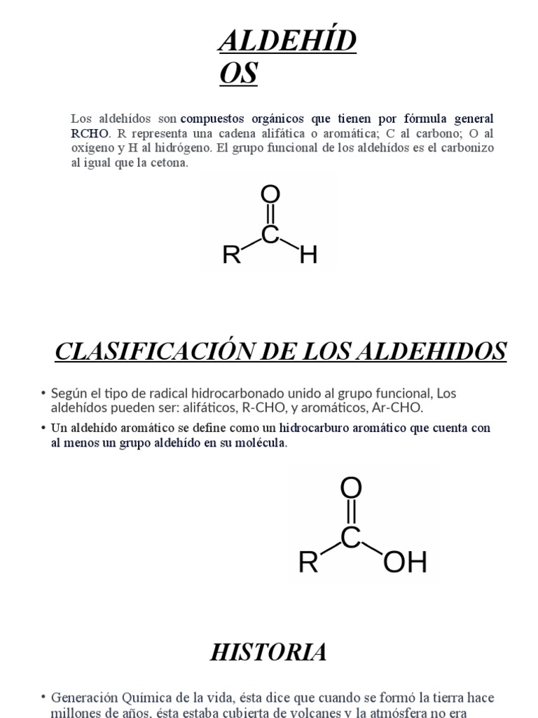 ALDEHÍDOS | PDF | Aldehído | Compuestos orgánicos