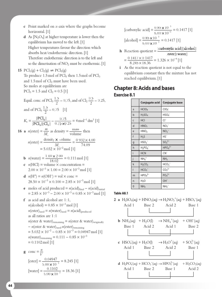 Chemical Equilibrium and Acid-Base Reactions | PDF | Acid | Hydroxide