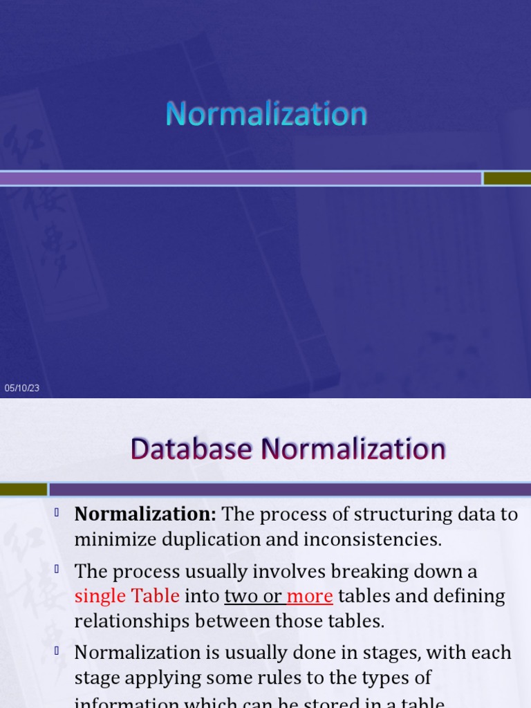 Normalization V2 | PDF
