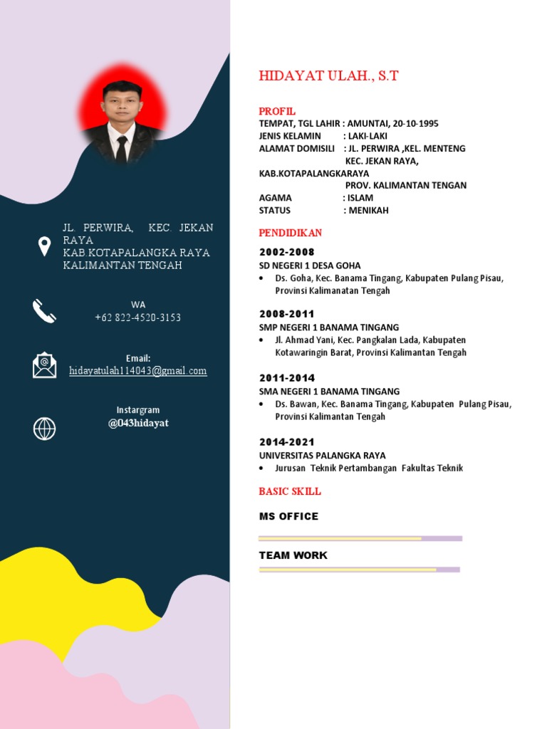Cv. Hidayat Ulah | PDF