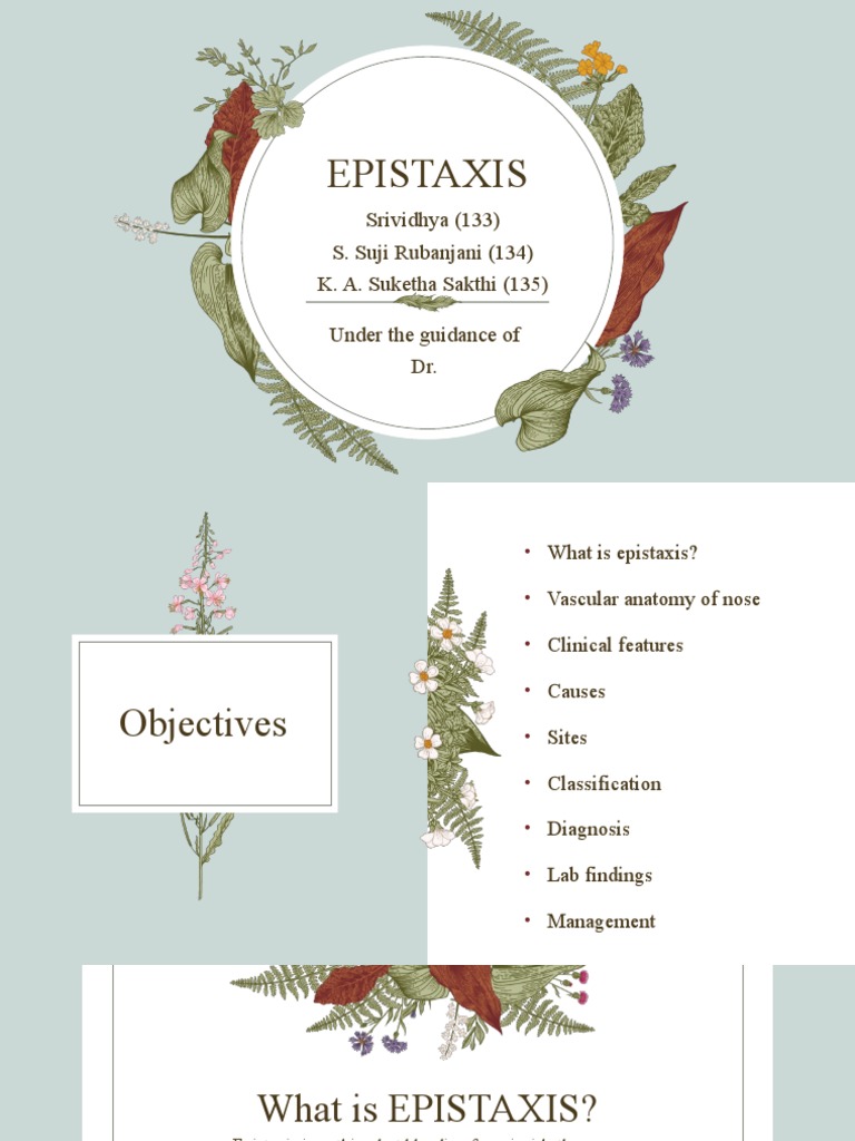 EPISTAXIS ppt.pptx | PDF