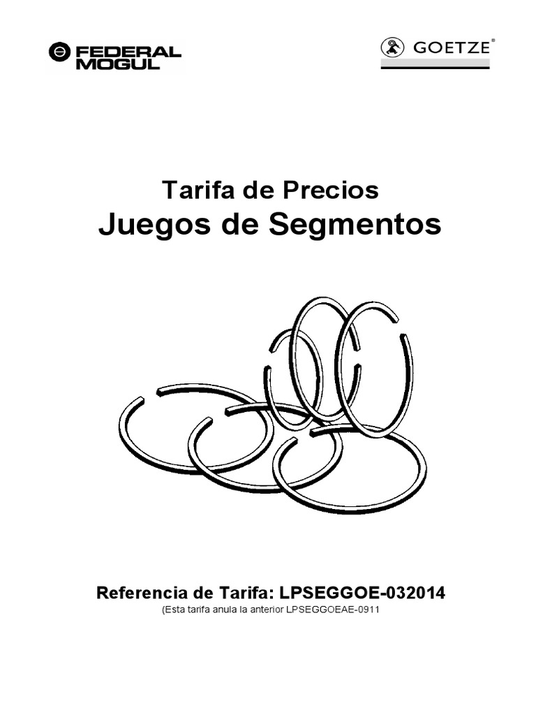 Goetze Piston Rings 2014 | PDF | Vehículos de ruedas | Marca