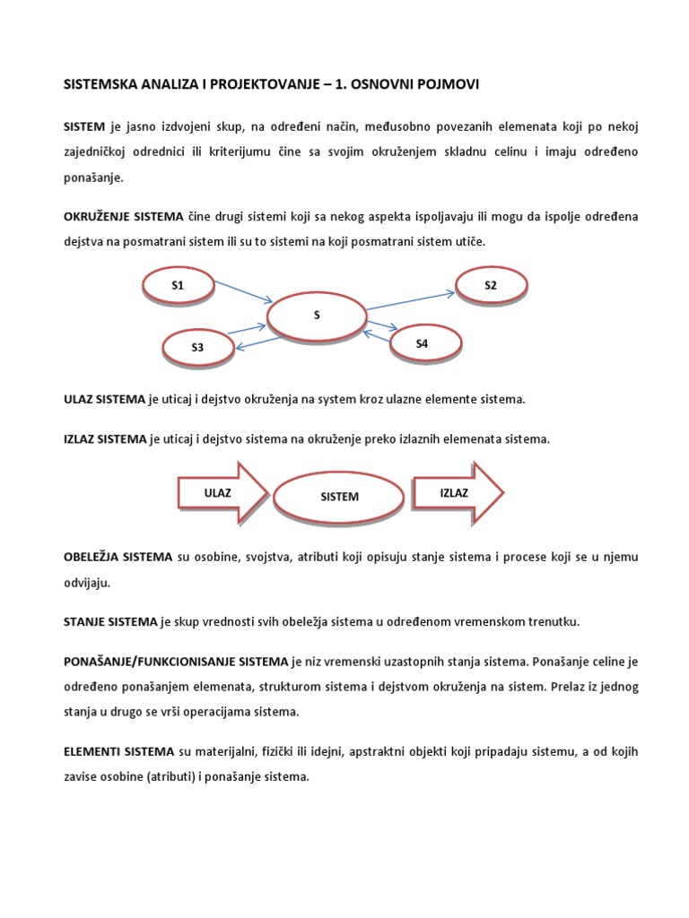 SAIP PIT01 Osnovni Pojmovi | PDF