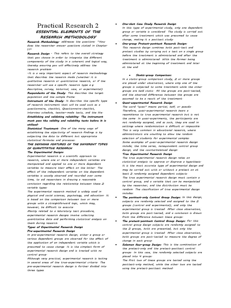 Practical Research 2 Rev | PDF | Experiment | Dependent And Independent ...