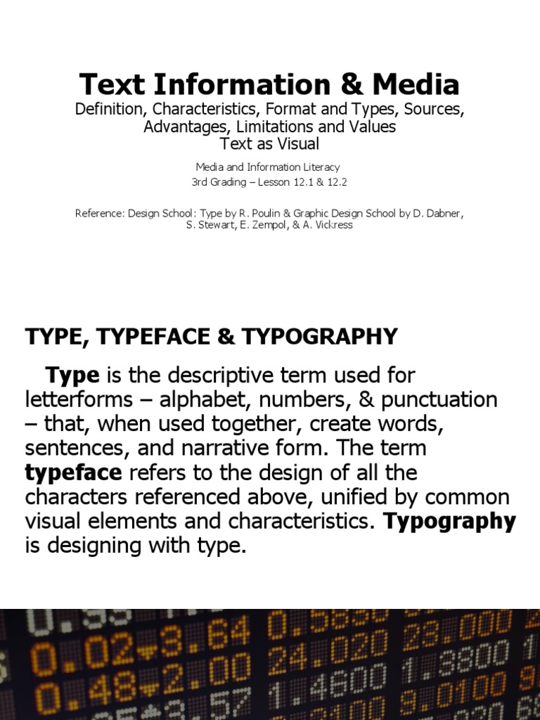 L12.1 L12.2 - Text Info Media | PDF