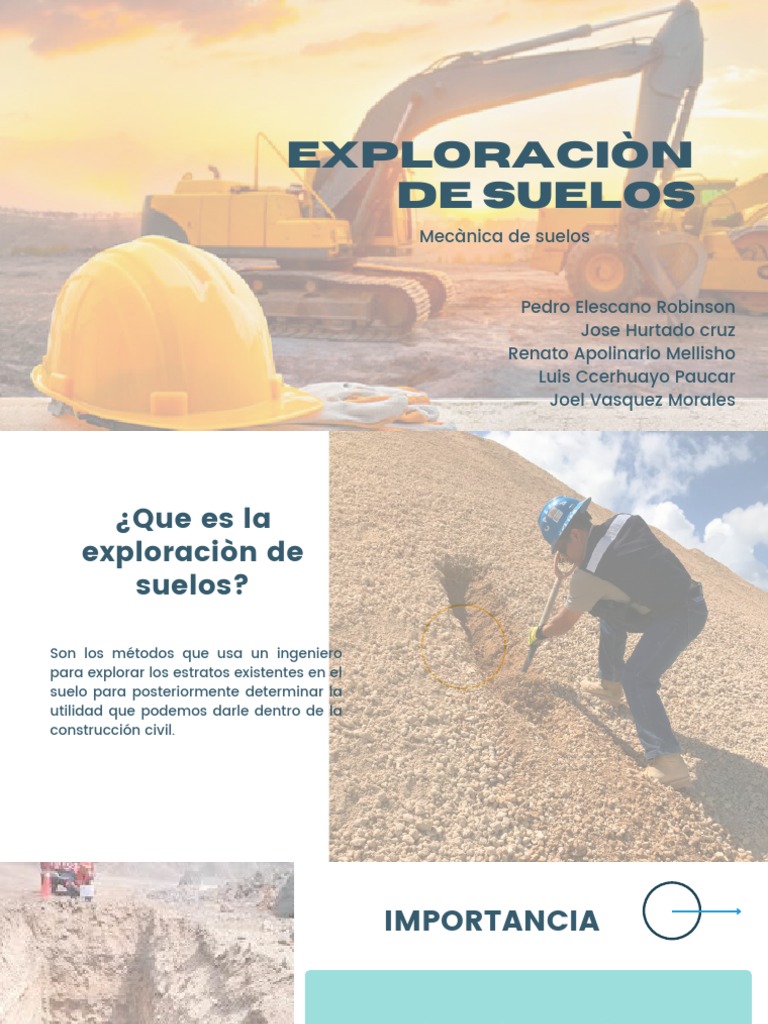 MECANICA DE SUELOS Exploracion de Suelos | PDF | Suelo | Método científico