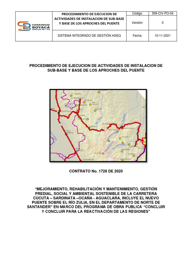 309-CIV-PO-04 Instalacion de Sub-Base y Base en Los Aproches Del Puente ...