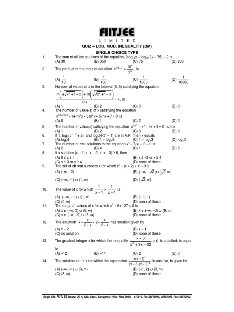Inequalities - Maths | PDF | Equations | Abstract Algebra