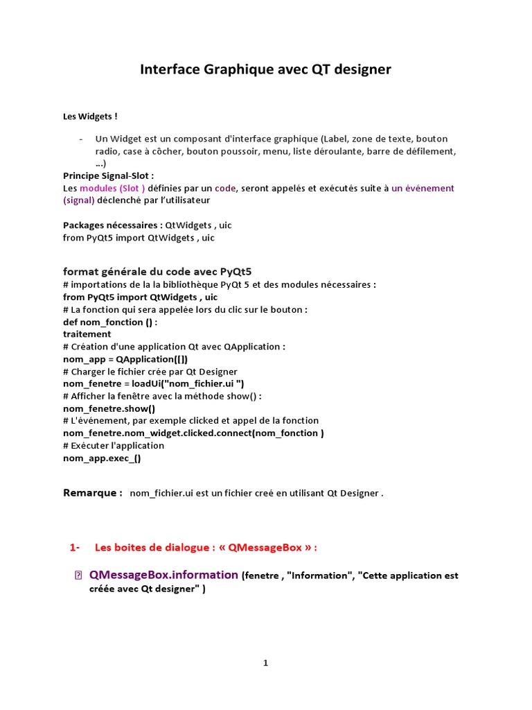 Annexe QTDesign | PDF