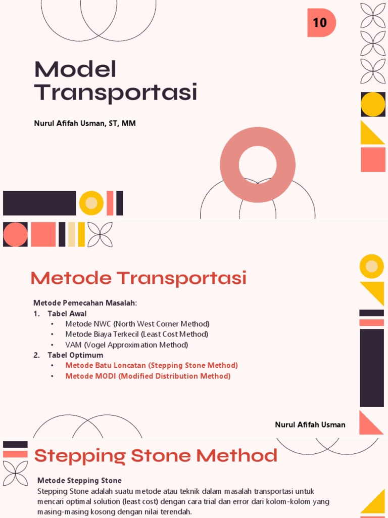 Model Transportasi (Part 2) PDF | PDF