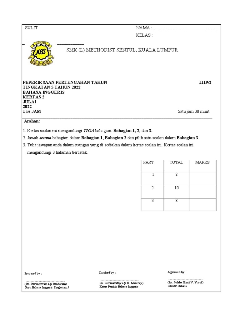 Form 5 Mid Term Paper 2 2022 | PDF | Leisure