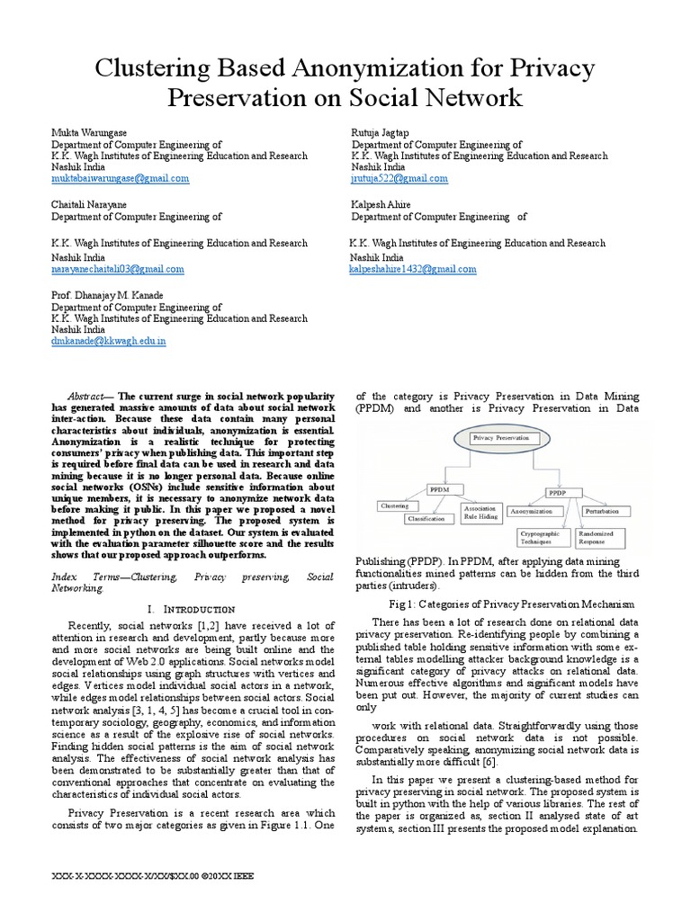 IEEE Paper Format Template | PDF | Social Network | Privacy