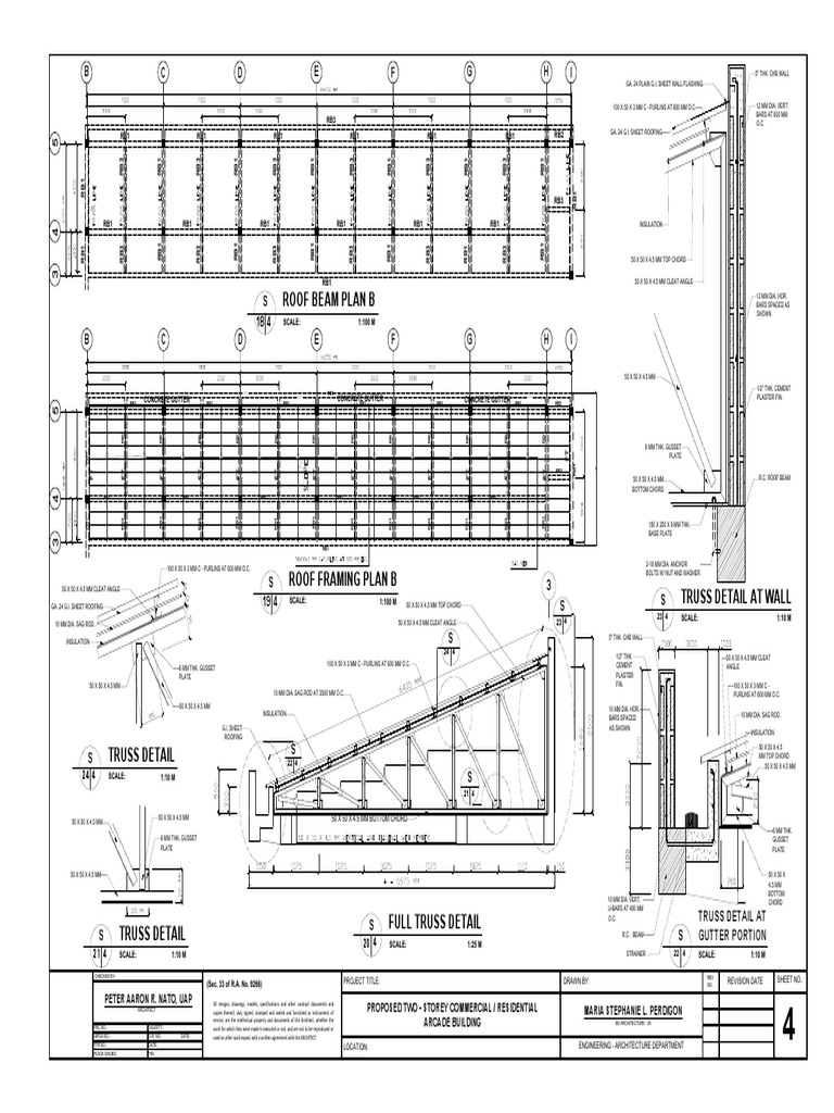 Foundation - Plan-Roof Framing PDF | PDF | Truss | Real Estate