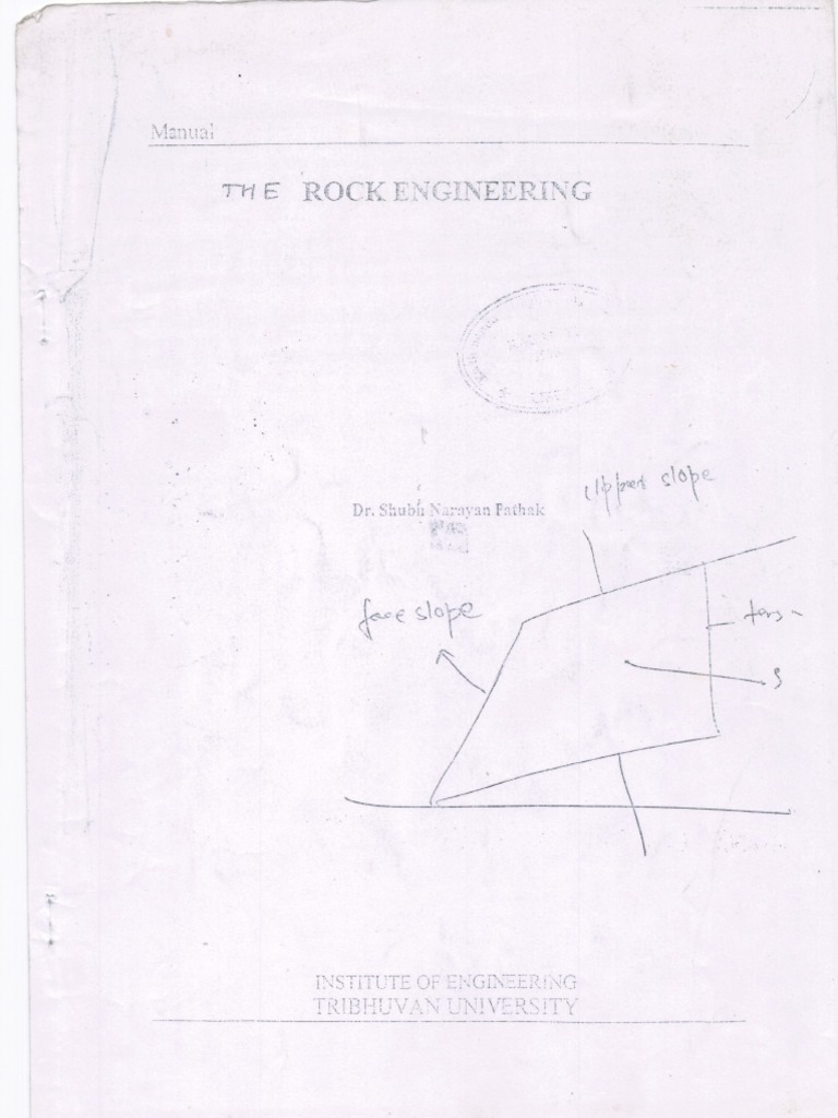 Rock Engineering - Manual | PDF