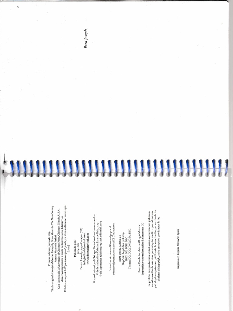 Perloff, Marjorie - El Genio No Original | PDF