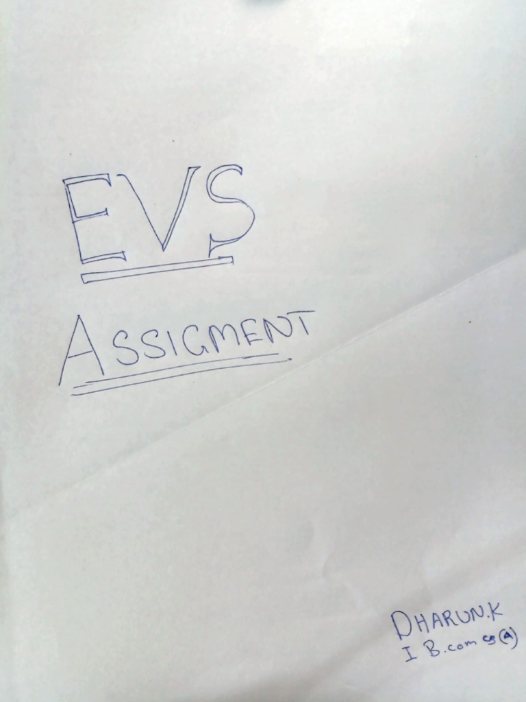EVS ASSIGNMENT | PDF