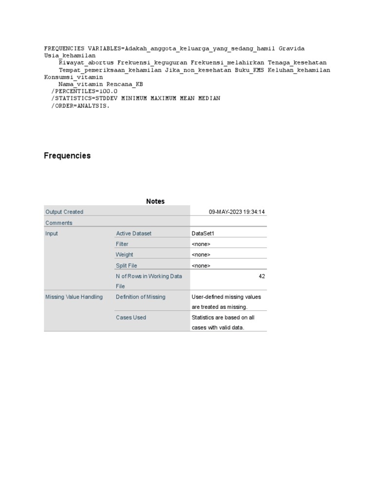 Tabulasi Data Kehamilan RT008 | PDF