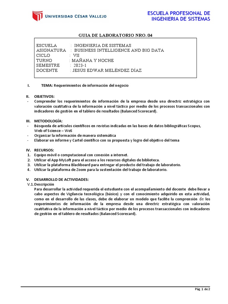 Lab 04 | PDF | Bases de datos | Software