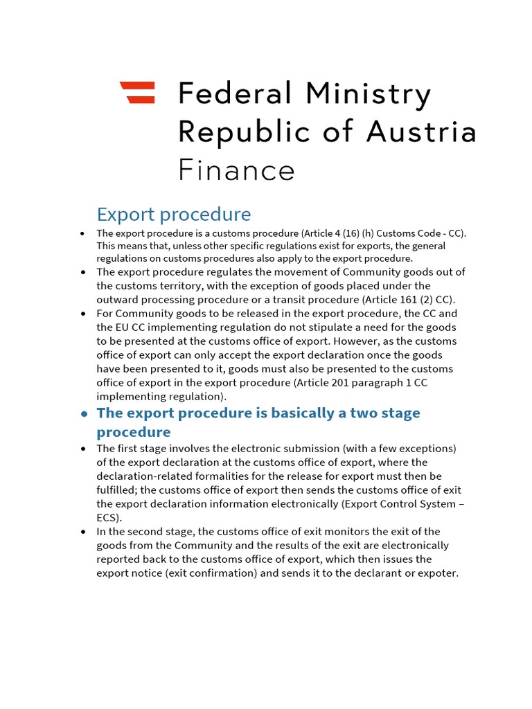 Austria Import EXPORT | PDF | Customs | Reserve Bank Of India