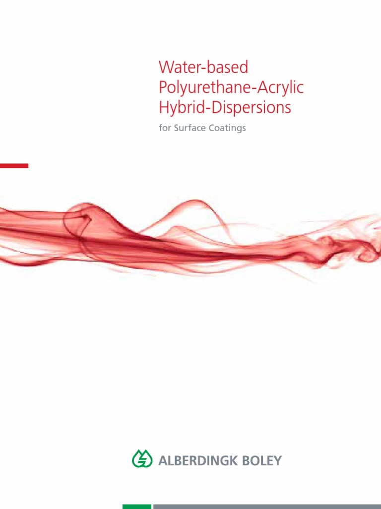 Water-Based Polyurethane Acrylic Hybrid Dispersions | PDF | Polyurethane | Building Materials