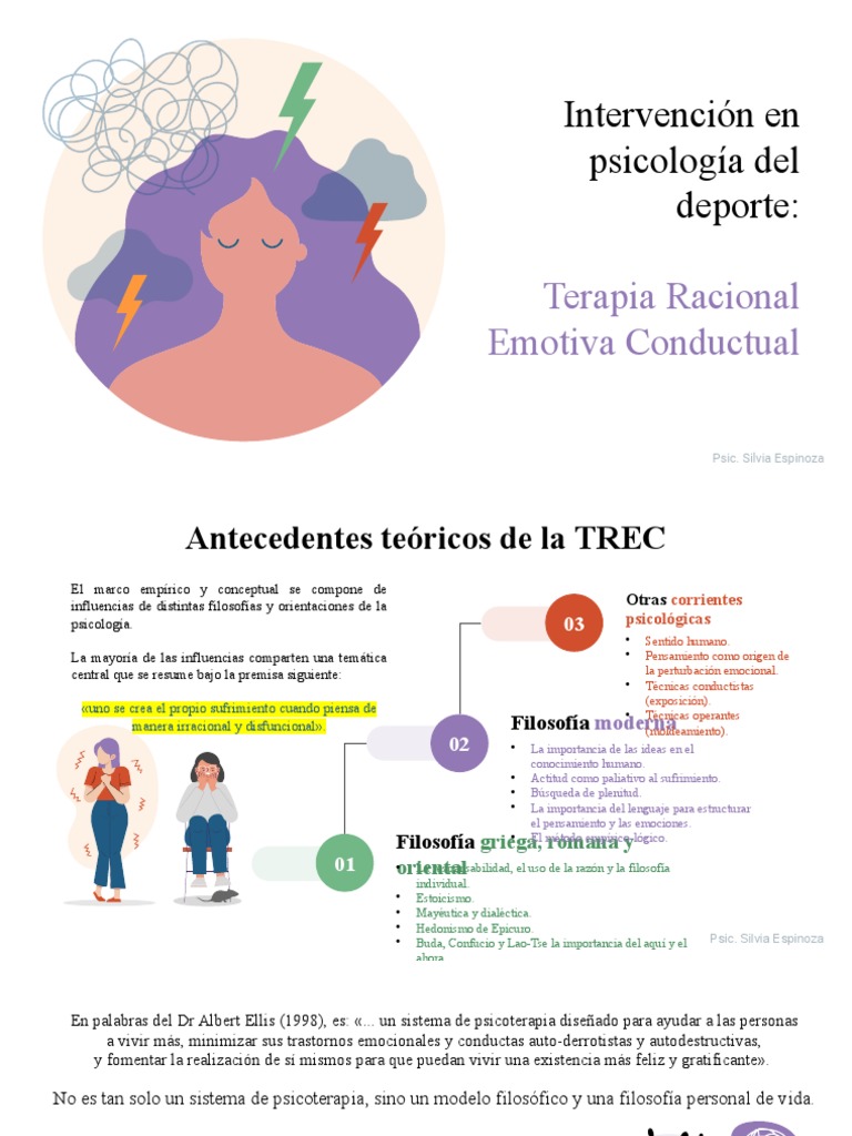 TREC | PDF | Terapia racional de comportamiento emotivo | Pensamiento