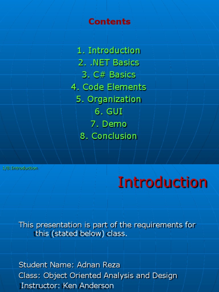 Csharp Dotnet Adnanreza Pdf C Sharp Programming Language Class Computer Programming 1637