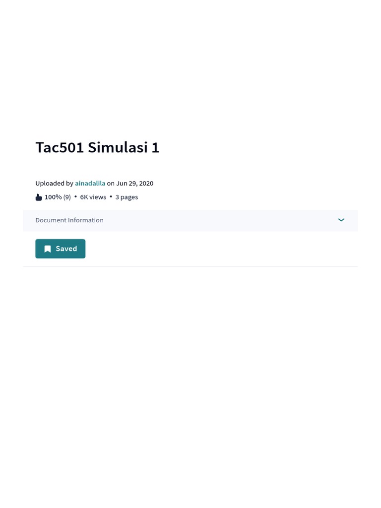 Tac501 Simulasi 1 - PDF | PDF | Online Services | Intellectual Works