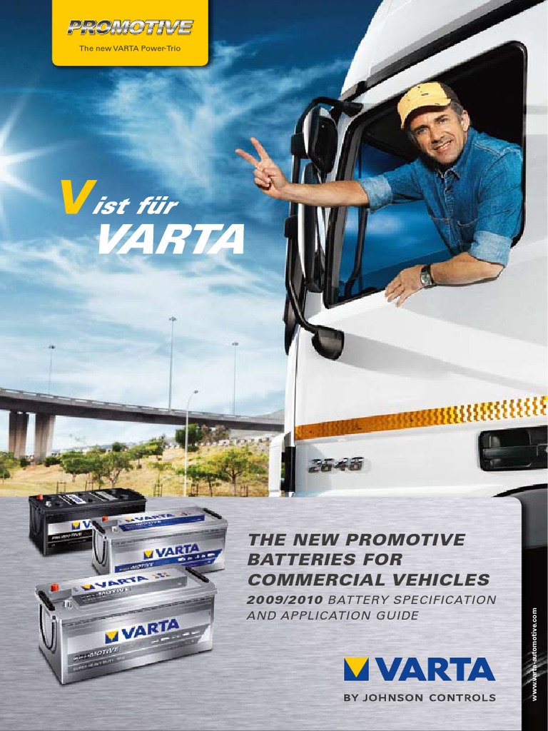 New VARTA Power Trio batteries for commercial vehicles | PDF | Vehicles | Truck